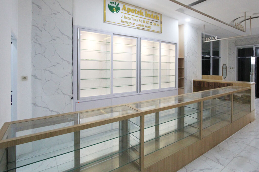 Desain interior apotek - RYTAMA INTERIOR